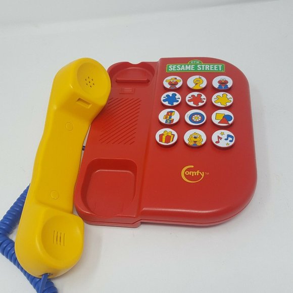 Toys | Vintage 1999 Sesame Street Elmo Computer Phone Comfy Phone Only ...